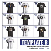 Review Kaos Custom Sablon Foto Satuan - TEMPLATE B, SILVER | Tokopedia