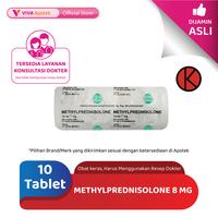 Jual Methylprednisolone 8 Mg 10 Tablet Murah - Harga Terbaru 2021
