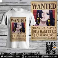 Review Boa Hancock 01 kaos One Piece Wanted Poster Bounty - PENDEK, XL ...