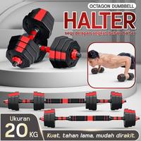 Review BG Sport Dumbbell barbell Set 20Kg Alat Olahraga Beban Angkat ...