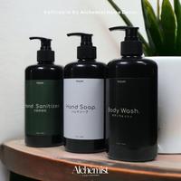 Review BOTOL HITAM LUXURY AESTHETIC GLOSSY 500ML TEMPAT WADAH SABUN ...