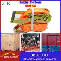 Review (Dikirim Dari Jakarta)10 Ton Ratchet Tie Down 4 cm X 4M/6M/8M/10M 5 cm X 6M/8M Rachet ...