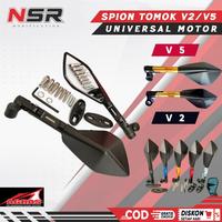 Review Spion TOMOK SMALL NMAX XMAX KLX V2 V5 AGRAS Alumunium CNC ...