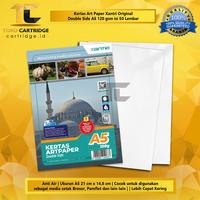 Review Kertas Photo foto Brosur Pamflet Art Paper A4 A5 120gsm Isi 50 ...