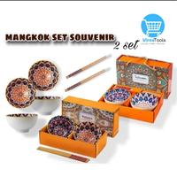 Review Hampers Mangkok Set 2 Pcs Japanese Gift Set Souvenir Dining Set ...