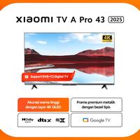 Review Xiaomi Google TV A Pro 43" 4K QLED 2025 Dolby Audio DTS-X DTS Virtual:X | Tokopedia