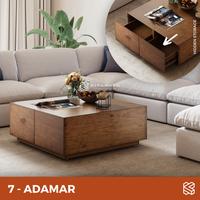 Review Meja Tamu Kayu // Coffee Table Minimalis // Meja Cafe Besi ...