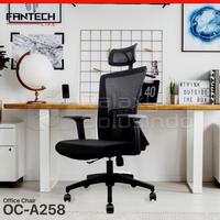 Review Fantech OCA258 Office Chair Black - Kursi Kantor Jaring OC-A258 ...
