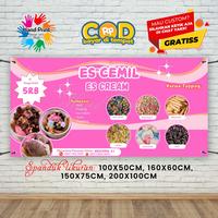 Review Cetak Spanduk Banner Es Krim Es Cemil Pink MMT Spanduk Custom ...