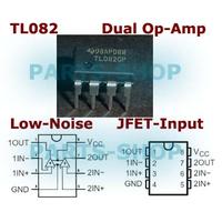 Review IC TL082 Dual Low-Noise Op-amp JFET-Input TL082CP OpAmp TL 082 DIP-8 | Tokopedia