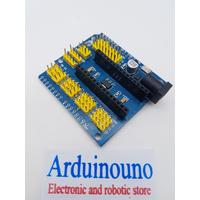 Review arduino nano Expansion Adapter Breakout Board IO Shield | Tokopedia
