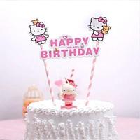 Review TOPPER CAKE HBD HELLO KITTY/ CAKE TOPPER HAPPY BIRTHDAY HELLO ...