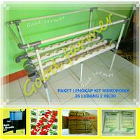 Review KIT HIDROPONIK PIPA RAK, RANGKA ATAP, POMPA, NUTRISI, BIBIT ...
