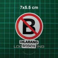 Review DILARANG BODOH - Sticker Logoposting Rambu Lalu Lintas Stiker ...