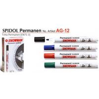 Jual Spidol Snowman Permanent Ag 12 Terlengkap - Harga Grosir & Murah ...