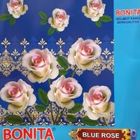 Review Selimut Bonita 3D uk 160x200 motif blue rose | Tokopedia