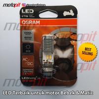 Review OSRAM LED T19 M5 K1 lampu utama motor H6 PUTIH AC / DC - Plug n Play | Tokopedia