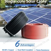 Jual Slocable PV-1F 10AWG Red Kabel Panel Surya 6mm2 Solar Cable High Voltage 1500V 1x6mm2 ...