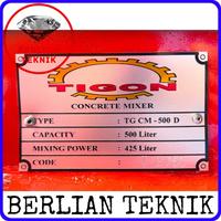 Jual Beton Molen Concrete Mixer Semen TIGON 500 Liter lengkap Mesin - Jakarta Barat - BERLIAN ...