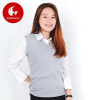 Jual Rompi rajut wanita model polos V Neck Knit Vest Rompi Seragam ...