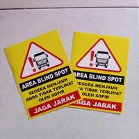 Jual STIKER BLIND SPOT/JAGA JARAK BOK MOBIL TRUK BARANG 20X15cm,sgin ...