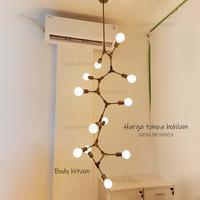 Jual Lampu gantung void tangga tinggi panjang flexible modern minimalis ...