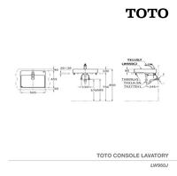 Promo TOTO Toja Console Lavatory / Wastafel LW950CJ - COMPLETE SET ...
