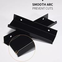 Jual Handle Lemari Tipis Panjang Invisible Black Satin hitam matte ...