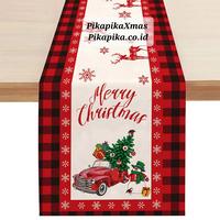 Jual Table Runner Printed Christmas / Taplak Meja Natal - MC MERAH ...
