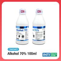 Jual ONEMED | Alkohol 70% 100ml | Antiseptik | Kemasan Botol Plastik ...