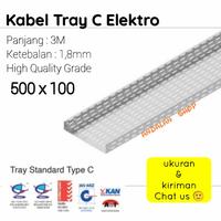 Jual kabel tray C 500 x 100 / cable tray/ tray kabel 500 x 100 ...