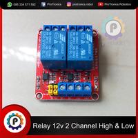 Jual 2 Channel Relay Module 12V Supports High and Low Level Trigger ...