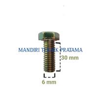 Jual Baut Mur Kuning M6 X 30 Galvanized Kuning BMK Hex Bolt Nut - Kota Surabaya - CV. MANDIRI ...
