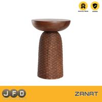 Promo Meja Samping Sofa Bulat Zanat Side Table Solid Wood Aesthetic ...