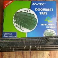 Jual Tray Besi / Document Tray / Rak Surat Jaring 3 Susun V - tec ...