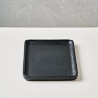 Jual Skandif Black Valet Tray Premium Teak Wood Desk Organizer Kayu ...