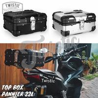 Jual Top Box Pannier Aluminium 22L 22 Liter Motor NMAX ADV PCX Vespa ...