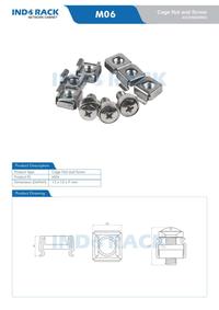 Jual CAGENUT AND SCREW M06 - MUR BAUT CLOSE RACK RAK SERVER INDORACK ...