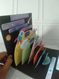 Jual Pop up book DIY lapisan atmosfer bumi / tugas sekolah/ custom ...