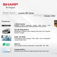 Jual AC SHARP 1PK SHARP AH-X 10 BEY GARUDA SERIES INVERTER + PASANG ...