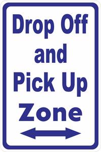 Jual Rambu Drop Off and Pick Up Zone 40cm x 60cm, 35cm x 50 cm, plat ...