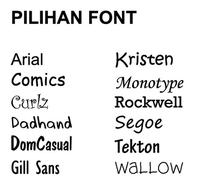 Jual Label / Sticker Nama Waterproof (Silver metalik) - gold doff M ...