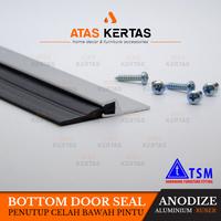Jual Aluminium Door Bottom Seal 100 cm Karet Penutup Celah Bawah Pintu ...