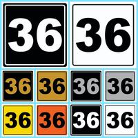 Jual Stiker Nomor Angka Custom 10x10cm Vinyl Glossy Waterproof Stiker ...