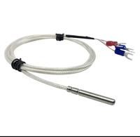 Jual RTD PT100 model kabel sensor suhu PT 100 dengan 3 wire Class B ...