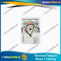 Jual Box Terminal / Roset / Rosette RJ11 / Telepon 1 Lubang - Kota ...
