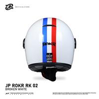 Promo Helm Fullface Retro JP Rokr - RK 02 - BrokenWhiteGLos, L Cicil 0% ...