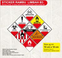 Jual Stiker Vinyl Rambu B3 / Stiker Simbol Limbah B3 /Rambu-rambu ...