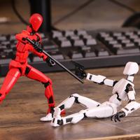 Jual Stick Man Action Figure Articulated Model Kit DIY - Hitam ...