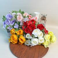 Jual Bunga Hias Tangkai Mawar Peony Plastik Dekorasi Wedding Indoor ...